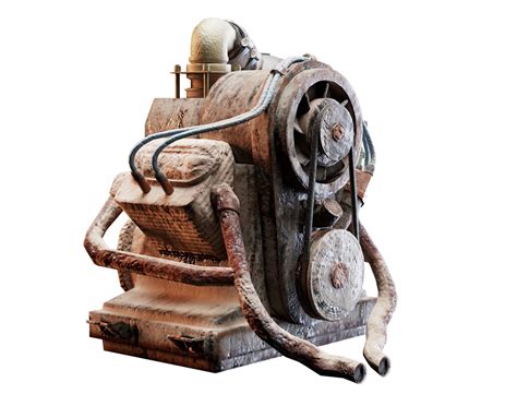 Old Rusty Vintage Car Engine Vehicle Part Da1 3d Model Turbosquid 1964437