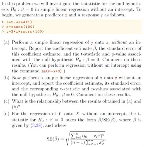 Solved In This Problem We Will Investigate The T Statistic Chegg