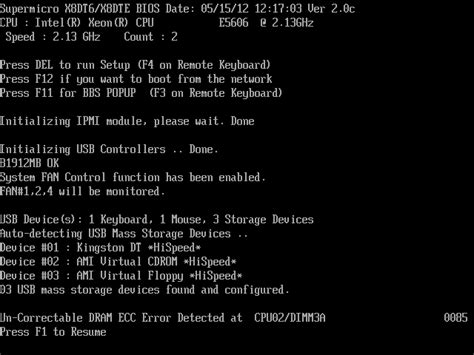 un correctable dram ecc error detected at cpu02 dimm3a truenas community