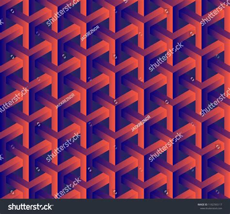 Abstract 3d Seamless Geometric Pattern Stock Vector Royalty Free