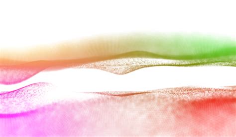 3d Abstract Digital Technology Multicolor Particles Wave 26914792 Png