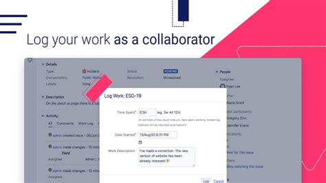 How Collaborator Can Log Work On A Jira Service Management Issue