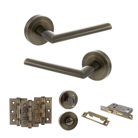 Status Alabama Door Handle Pack Bathroom Set 3″ Ce Bathroom Lock 3