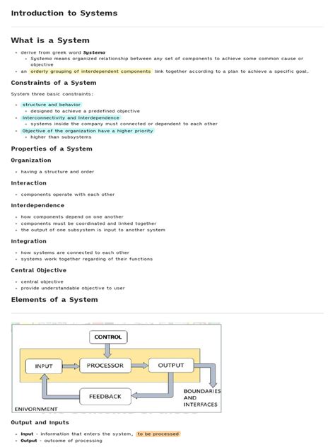 Introduction To Systems Download Free Pdf System Information System