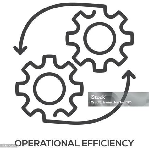 Operational Efficiency Icon Business Concept Modern Sign Linear
