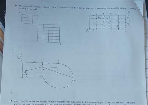 14 Determine The Number Of Pathways From A To B For