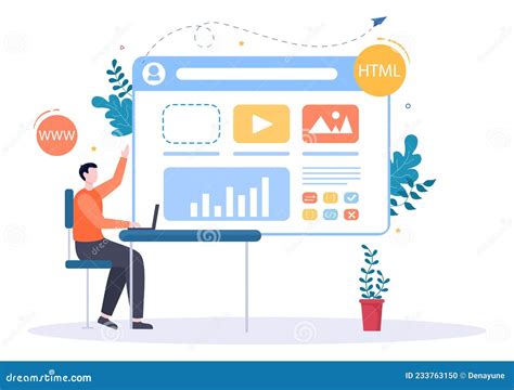 Software Development And Programming Code On Computer Vector Illustration For Technology