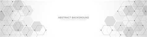 배너 디자인 템플릿입니다 기하학적 모양과 육각형 패턴추상 배경 의학 기술 또는 과학 설계를 위한 벡터 일러스트레이션 추상적인에