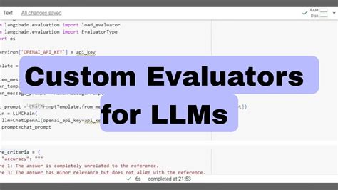 Custom Evaluators For Llms Using Langchain With Example And Codes Youtube