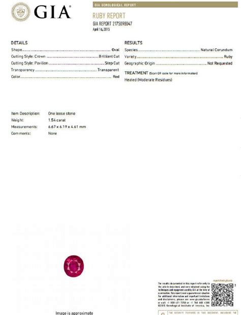 Gia Certified 154 Carat Oval Cut Red Ruby 88 Carat Diamonds Ring 18