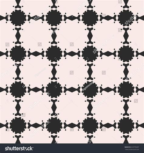 Vector Monochrome Seamless Texture Abstract Floral Stock Vector Royalty Free 623795267