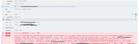 Exception Cypress Intercept Api Json Response And Extract Url Stack