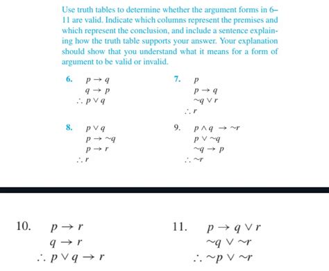 solved [i need the answer of number 10 ] ﻿use truth tables
