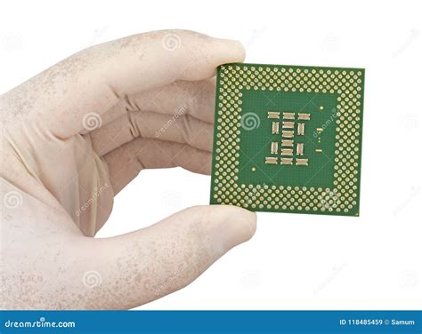 CPU Isolated On White Background Stock Image Image Of Component Electric