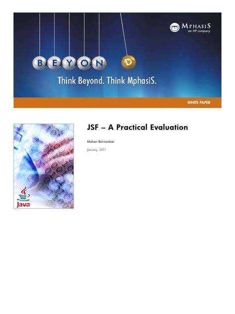 Jsf A Practical Evaluation Pdf Java Server Faces Spring Framework