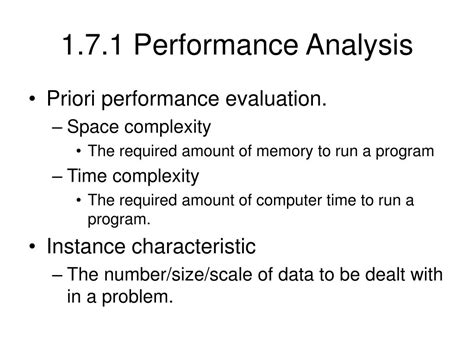 Ppt Algorithm Specification And Performance Analysis Powerpoint