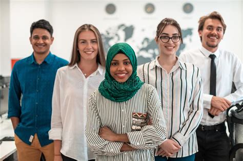 Portrait Of Young Excited Multiethnics Business Team Of Software