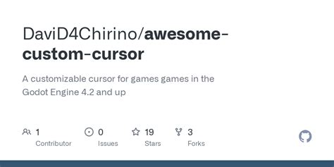 Github David4chirinoawesome Custom Cursor A Customizable Cursor For