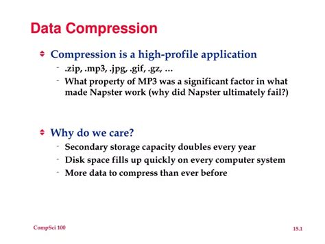 Ppt Data Compression Techniques Applications And Implementations