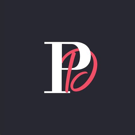 Premium Vector Letter Pd Logo Perfectly Blended Initials Pd Letter
