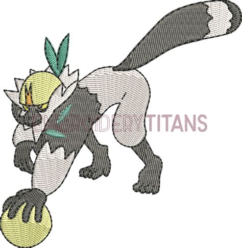 Passimian Pokemon Free Machine Embroidery Design Download In Pes Jef