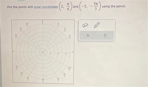 solved plot the points with polar coordinates 2 6π and