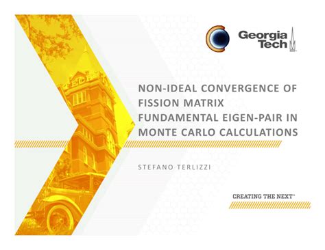 Pdf Non Ideal Convergence Of Fission Matrix Fundamental Eigenpair In