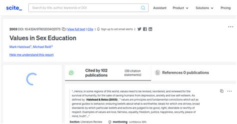 Values In Sex Education