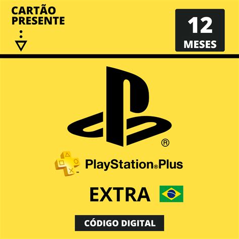 T Card Playstation Plus Extra 12 Meses Brasil Código Digital