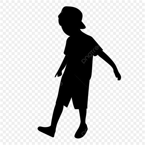 어린이 일러스트 실루엣 멋진 소년 아이 Png 일러스트 및 Psd 이미지 무료 다운로드 Pngtree