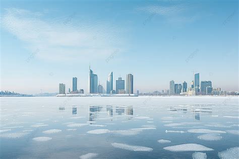 하얀 얼음 위에 놓인 푸른 하늘 63빌딩 강 건축학 배경 일러스트 및 사진 무료 다운로드 Pngtree