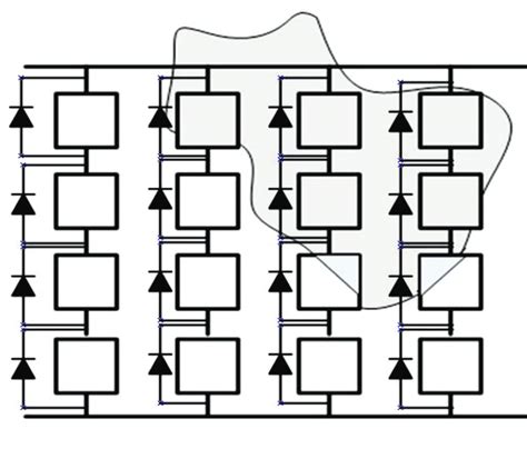 Pv Array Configuration With Bypass Diode Download Scientific Diagram