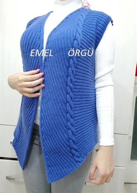 El İşi Örgü DünyasıÖrgülerimden Bir örnek Kadın Yelek Örgü Giysiler Giysiler