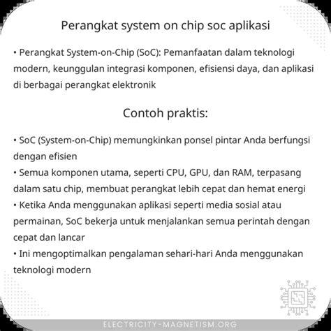 perangkat system on chip soc aplikasi