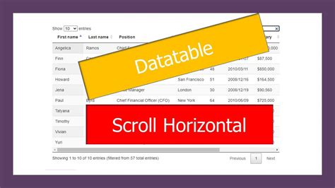 Cara Mudah Buat Datatable Scroll Horizontal Boostrap 4 Phphtml