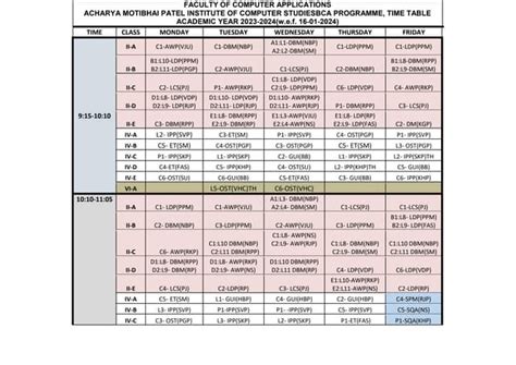 Even Sem Time Table2024pdfsfa Dafadffd Ppt