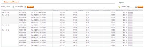 Magento Custom Report Remove Column Stack Overflow