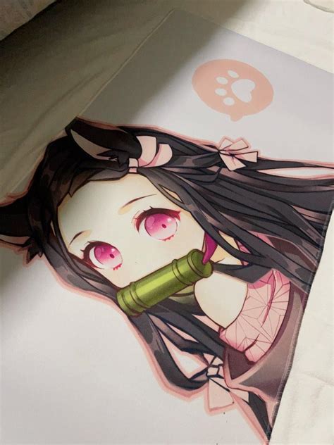 Demon Slayer Nezuko Kamado Mousepad 80cm X 40cm X 3mm Computers And Tech Parts And Accessories