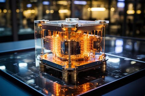 Premium Ai Image Quantum Computer Quantum Processor Scientific