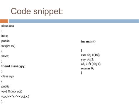 Friend Function And Friend Class Pptx