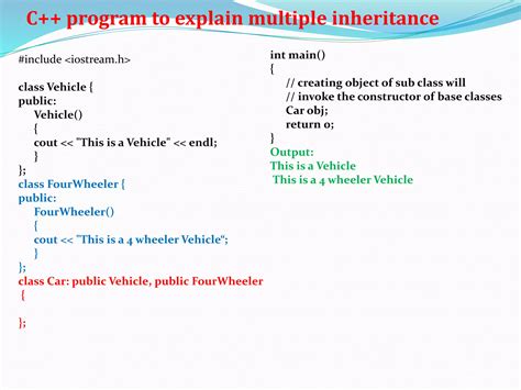 Inheritance In C Pptx Programming Languages Computing