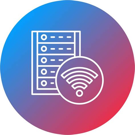 Premium Vector Wireless Database Icon Vector Image Can Be Used For