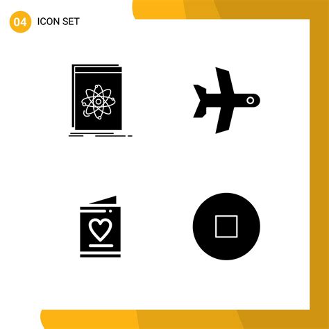 4 Universal Solid Glyphs Set For Web And Mobile Applications Api Card Platform Takeoff Love