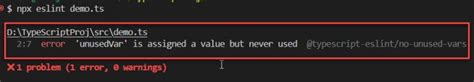 how to use typescript eslint no unused vars