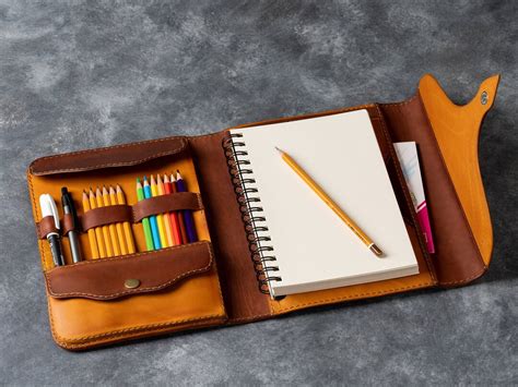Sketchbook Сover A5 With Shoulder Strap Leather Sketch Pad Cover Sketch
