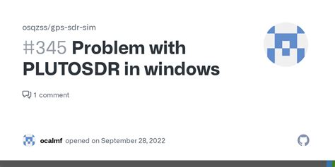 Problem With PLUTOSDR In Windows Issue Osqzss Gps Sdr Sim GitHub
