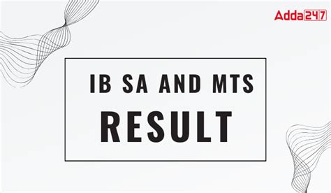 Ib Mts Final Result 2024 Out Download Multi Tasking Staff Result Pdf