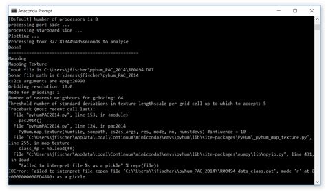Map Texture Error Issue BenthicSubstrateMapping PyHum GitHub