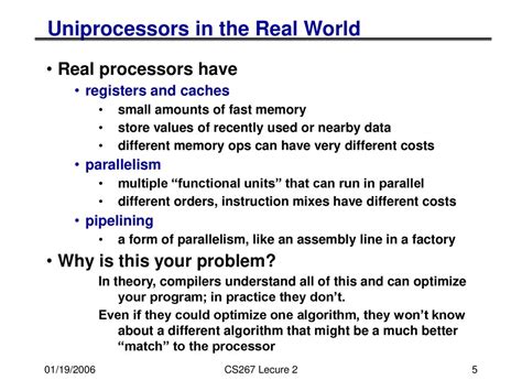 high performance programming on a single processor memory hierarchies