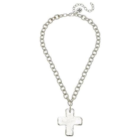 Solid Cross Necklace Cross Necklace Silver Necklace Jewelry Trends